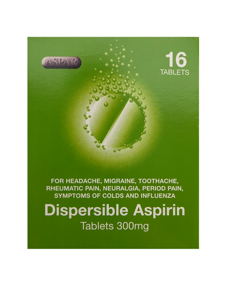 16 Dispersible Aspirin 300mg – Ionic Pharma