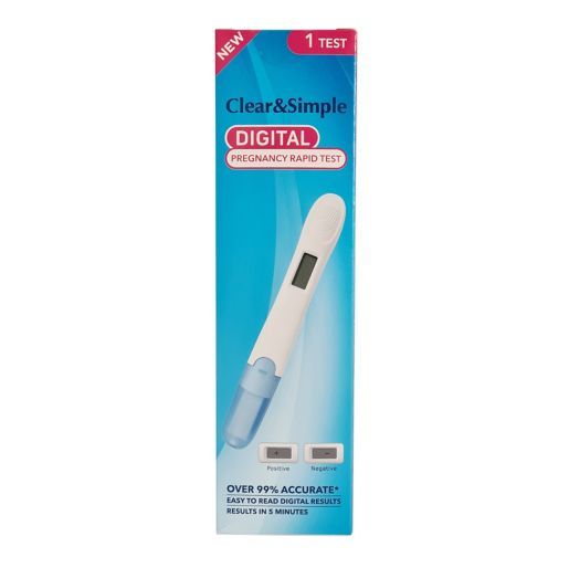 Clear & Simple Digital Pregnancy Test 1pk – Ionic Pharma