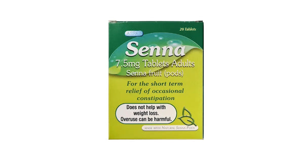 Aspar Constipation Relief Senna Tablets 7.5mg Natural Relief – Ionic Pharma