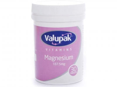 Valupak Magnesium 187.5mg 30 Tablets – Ionic Pharma