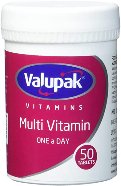 Valupak Multi Vitamin One a Day 50 Tablets – Ionic Pharma
