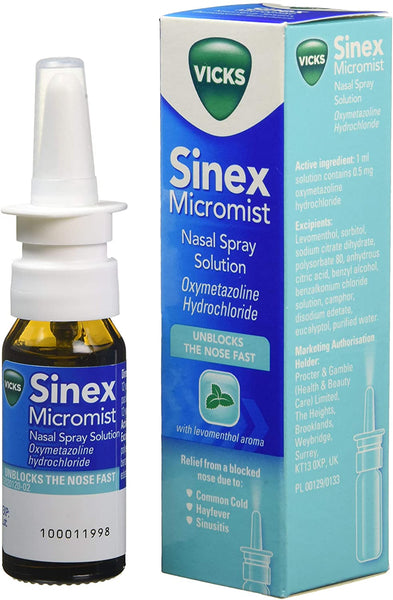 Vicks Sinex Micromist Nasal Spray 15ml – Ionic Pharma
