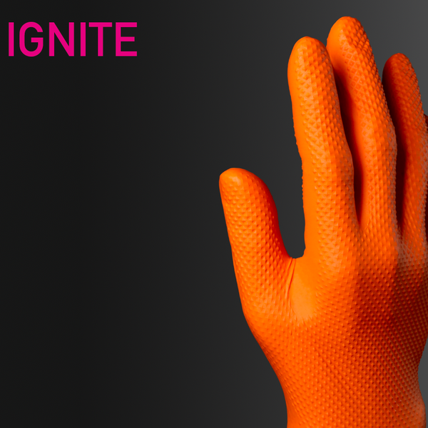 Aurelia Ignite Diamond Grip Nitrile Gloves – Ionic Pharma