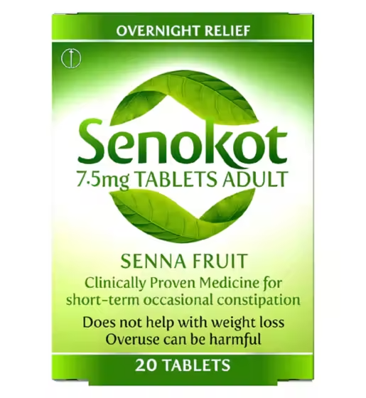 Senokot 7.5mg Tablets Adults - 20 Tablets – Ionic Pharma